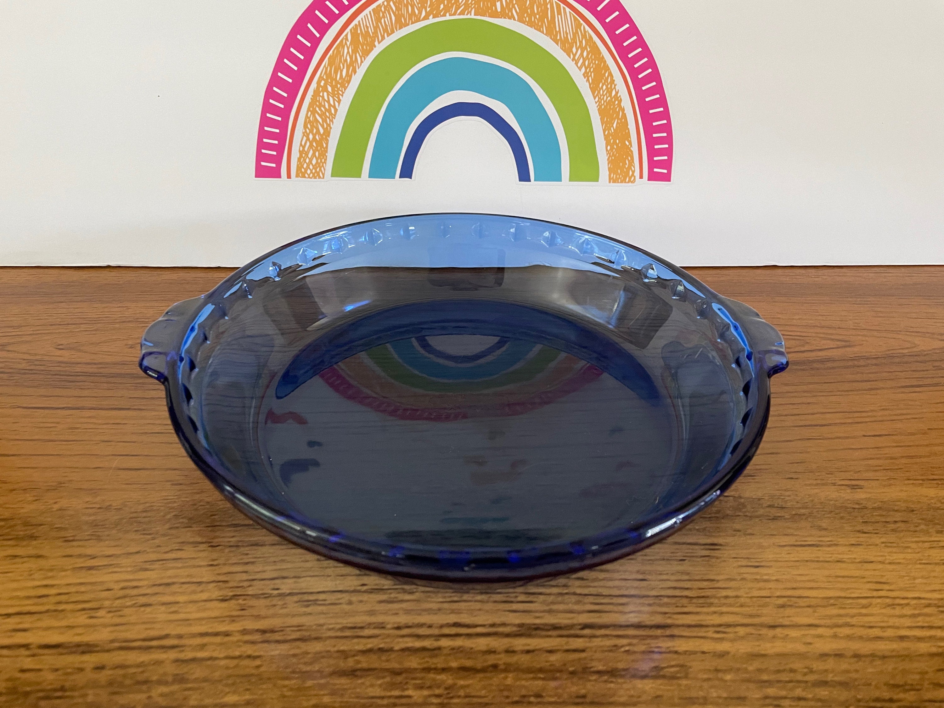 Vintage Cobalt Blue Pyrex Pie Pan, Pyrex 229 Cobalt Pie Plate, Pyrex 9. ...