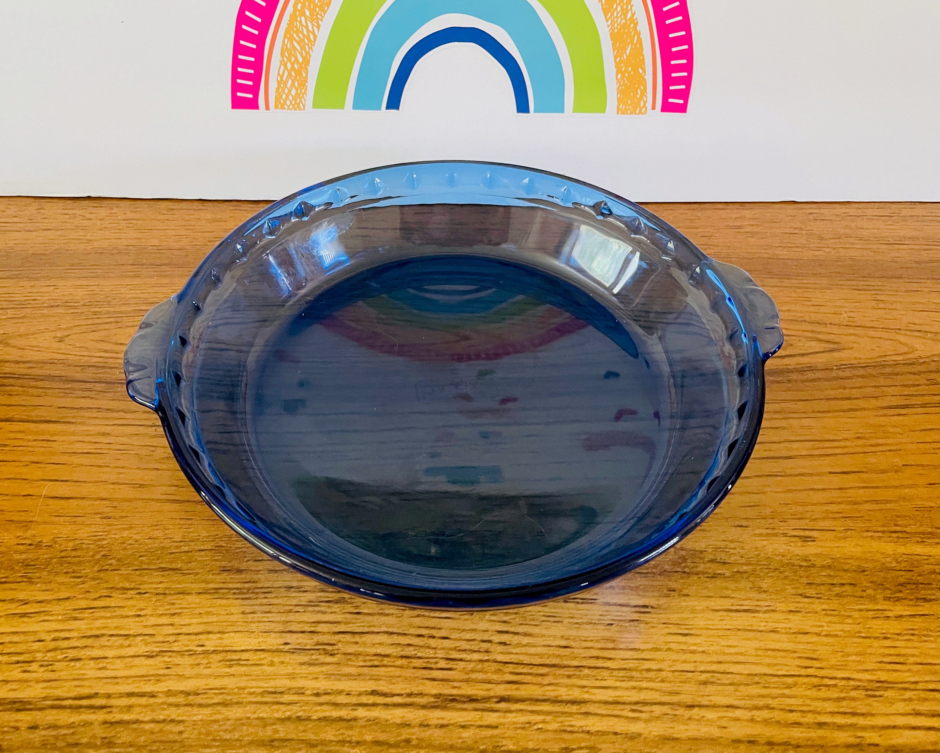 Vintage Cobalt Blue Pyrex Pie Pan, Pyrex 229 Cobalt Pie Plate, Pyrex 9. ...