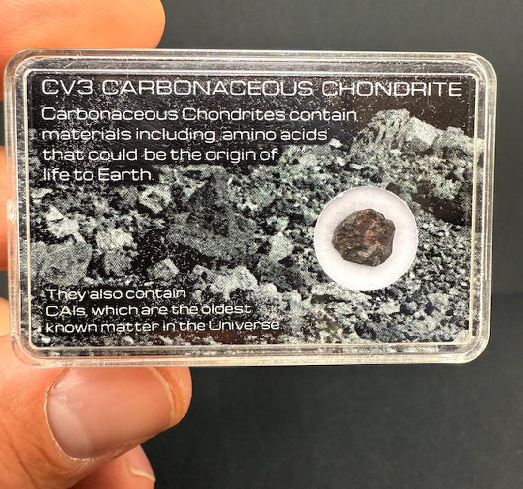 Authentic CV3 Carbonaceous Chondrite Meteorite | 0.24g | Certified ...