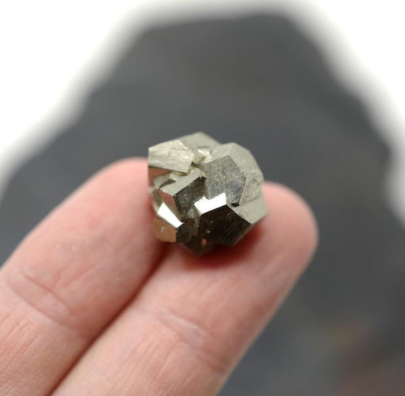 ONE Unique Spanish Pyrite Twin Cube Mineral Cluster From Spain | Etsy