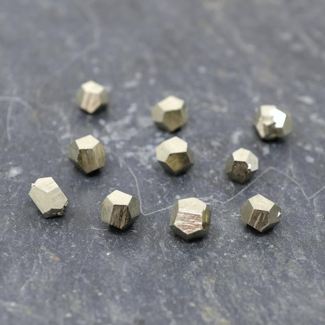 Spanish Penta Pyrite Crystals: Raw Fool's Gold, Collector Grade (lot of ...