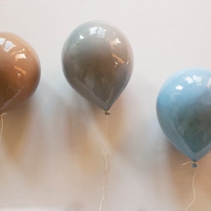 Wall Hanging Ceramic Balloon - Nursery / Home Decor Ceramic Balloon ...