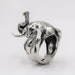Simple Design Ring for Ladies, Signet Elephant Head Animal, Cute Silver ...