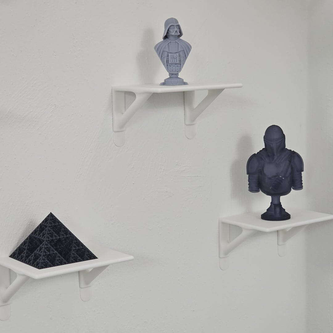 Stick It Mini Shelf | 2 Pack Self-adhesive Wall Mounted Miniature ...