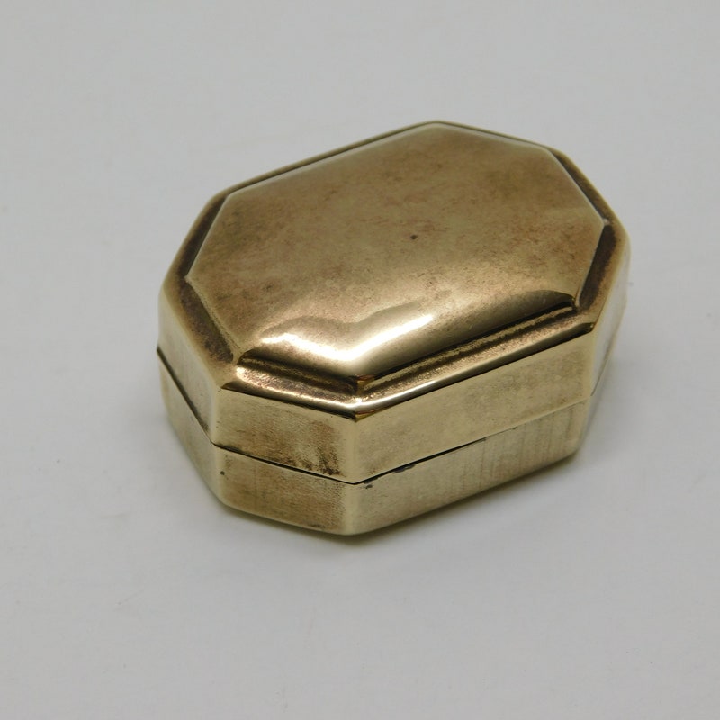 Brass Pill Box - Etsy