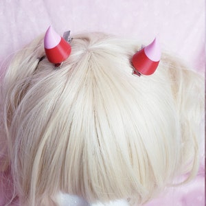 Red and Pink Two-tone 3d Printed Demon Horns | Cosplay Horns | Kawaii ...