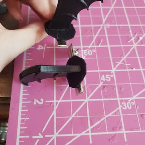 Mini 3d Printed Bat Wing Hair Clips | Customs Available | Bat Clips ...