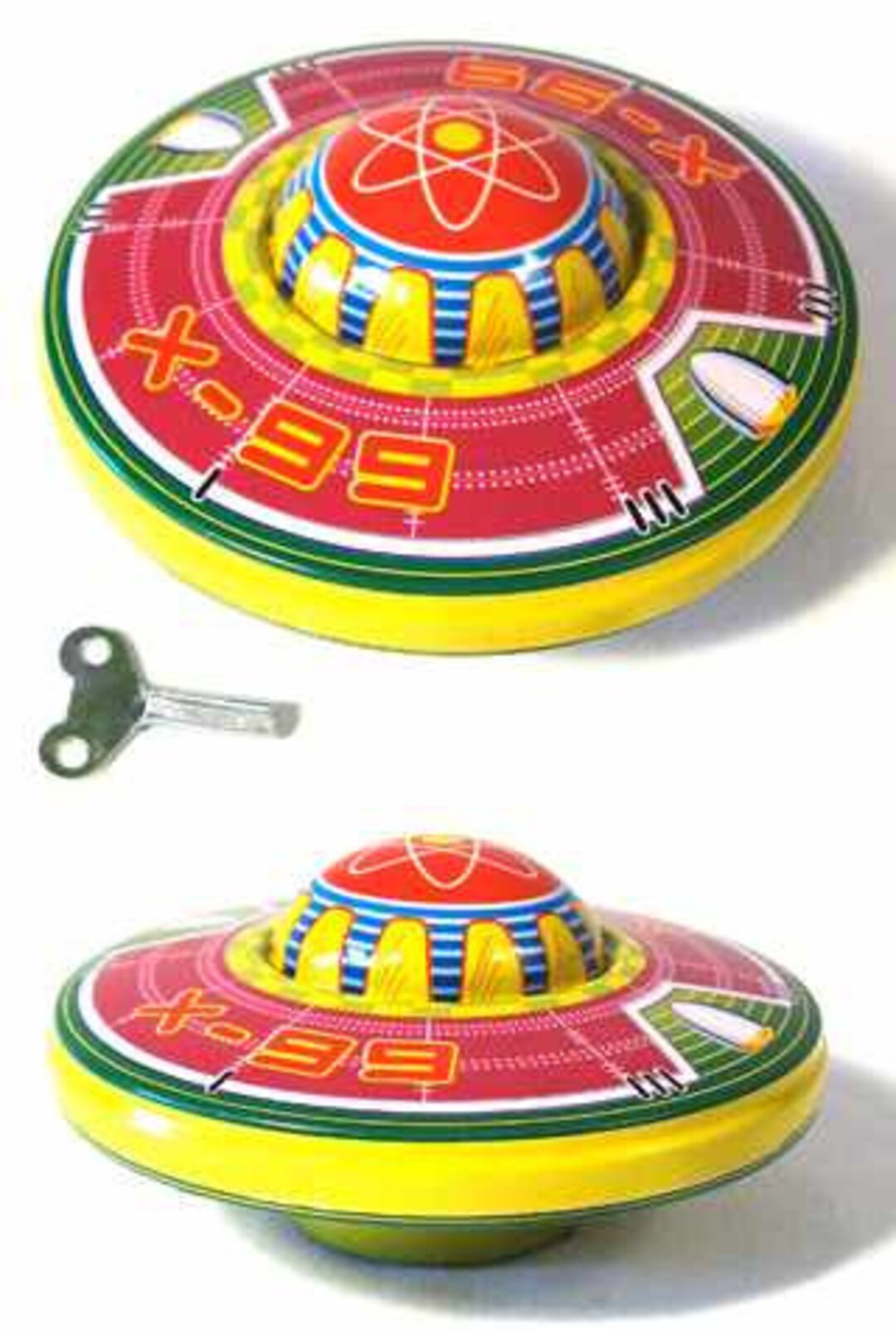 Neptune Flying Saucer Classic Tin Toy - Etsy