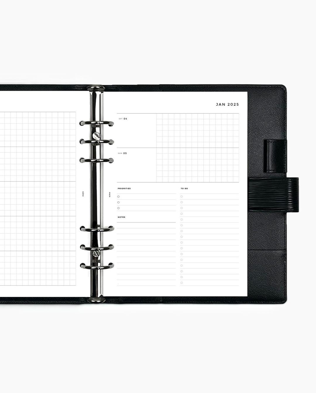 2025 Weekly Horizontal Grid Planner Inserts - PRINTED Planner Inserts ...