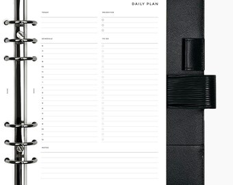 Daily Planner - Half Hour Schedule - PRINTED Planner Inserts & Agenda ...
