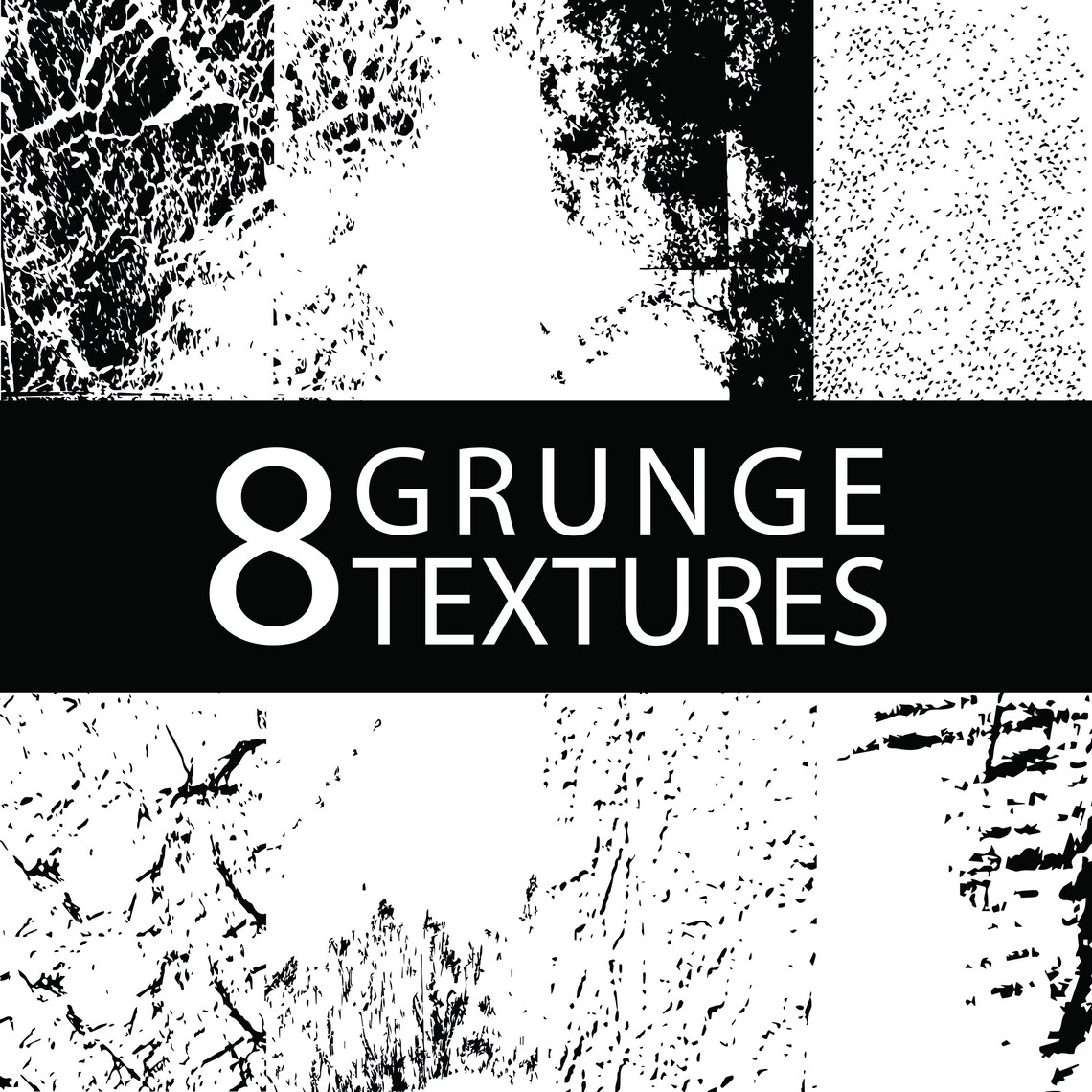 8 Grunge Textures DIGITAL DOWNLOAD Png Svgeps - Etsy