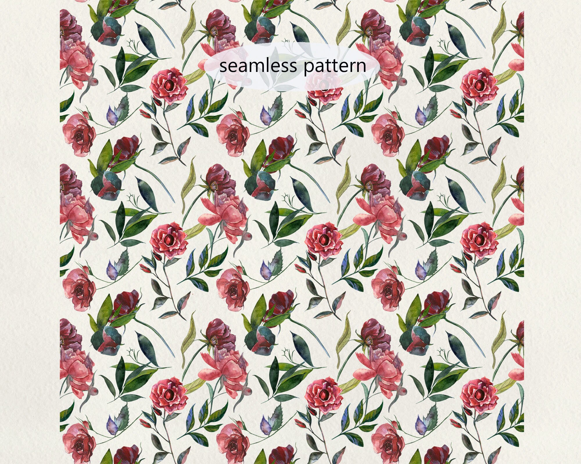 Watercolor Flowers Botanical Clipart Flower Png Seamless - Etsy