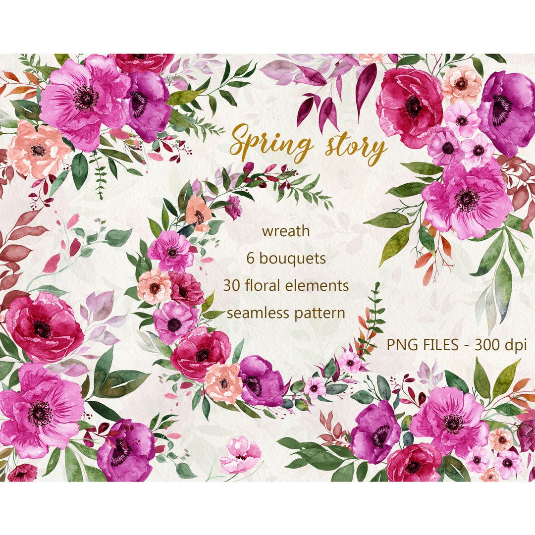 Floral Patterns, Flower Clipart Png, Floral Clipart, Floral Designs ...