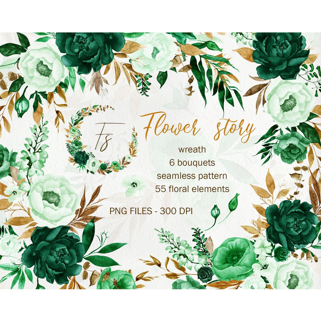Floral Patterns Flower Clipart Png Floral Clipart Floral - Etsy