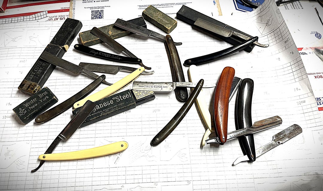 Vintage Straight Razor Lot: 7 Razors, 3 Shavettes, 4 Original Boxes - Etsy