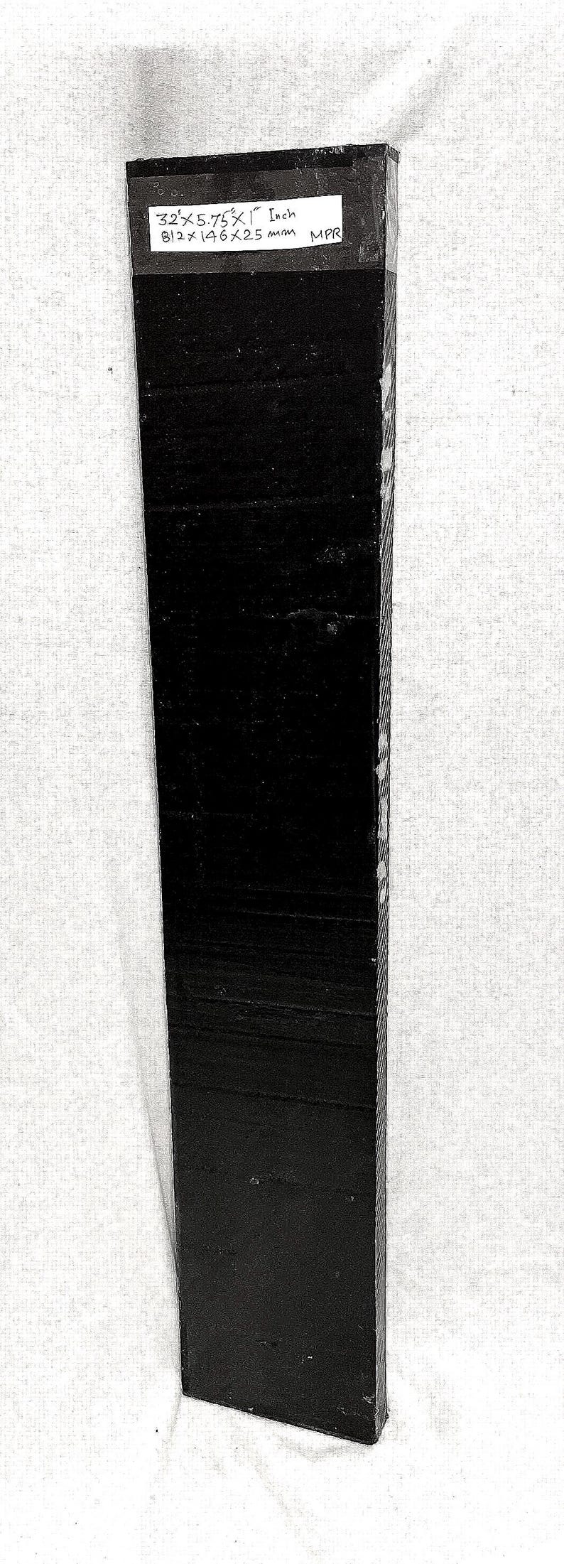 Gabon Ebony Hardwood 32x5.75x1 Inch Guitar Neck Building Blank Bass ...