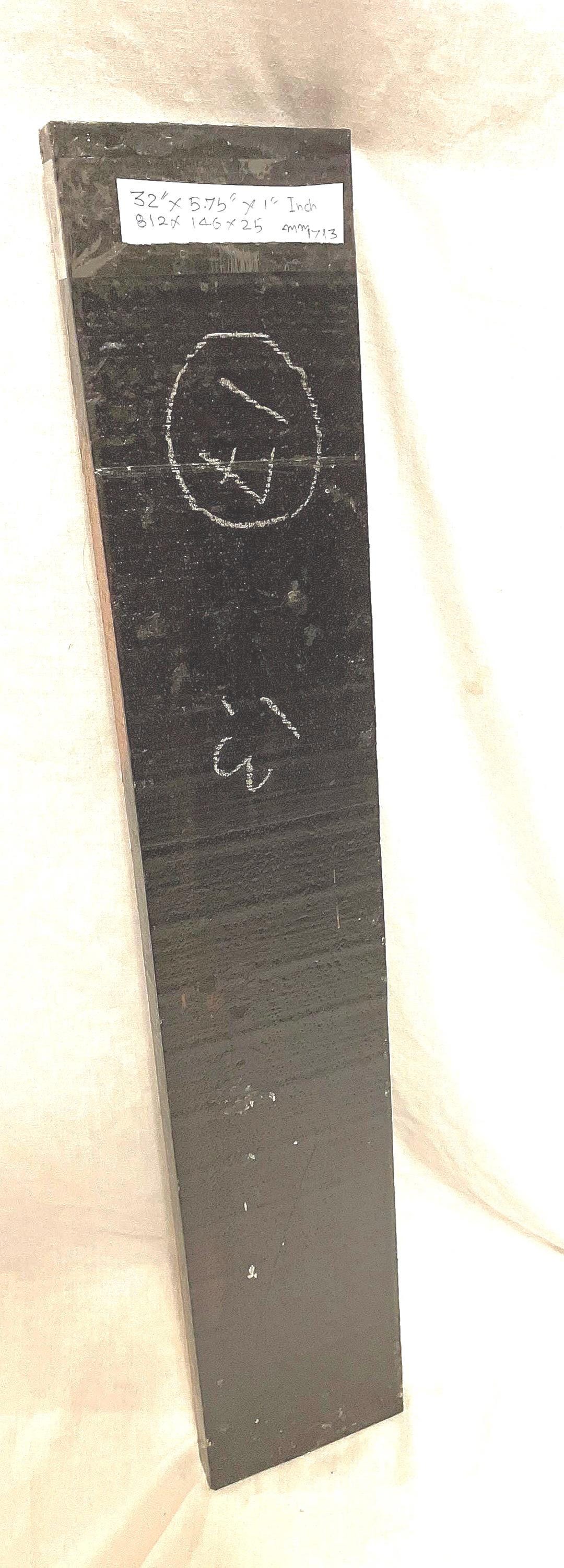 Gabon Ebony Hardwood 32x5.75x1 Inch Guitar Neck Building Blank Bass ...