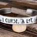 I Curse A Lot Witch Bracelet | Funny Witchy Bracelet Cuff | Cute Wiccan ...