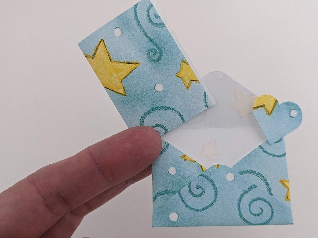 10 Mini Cards, Envelopes & Hearts FREE SHIPPING Assorted Tiny Love ...