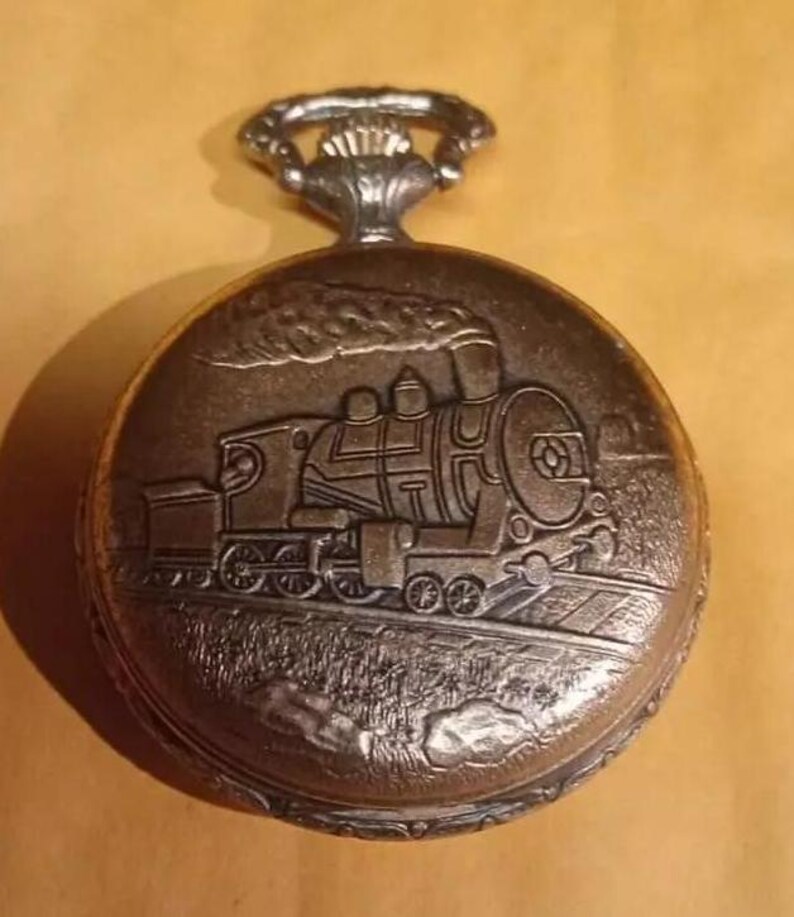 Beautiful Vtg Legend 17 Jewel Locomotive Wind up Pocket Watch - Etsy