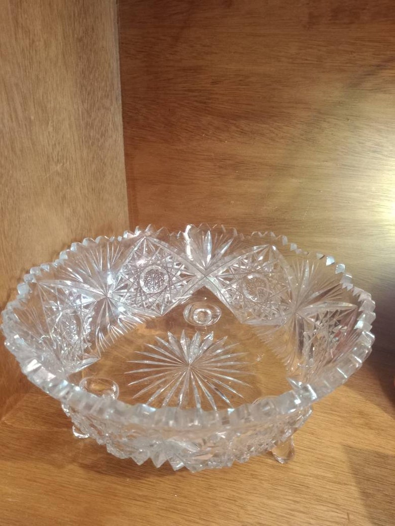 American Brilliant Cut High Lead Crystal Starburst - Etsy