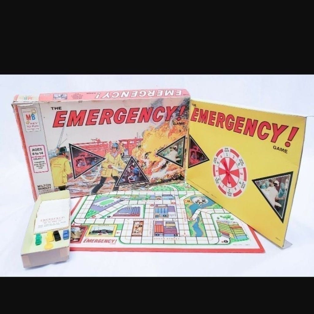 1974 Emergency Firefighter, Paramedic Board Game - Etsy