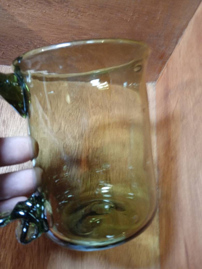 Handblown Mug W/handle - Etsy