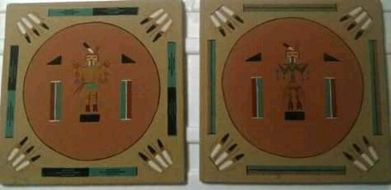 Navajo Indians Southwestern Native American Trivet Hand Carved - Etsy