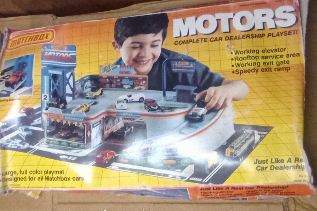 Vtg 1989 Matchbox Playset Car Dealership - Etsy