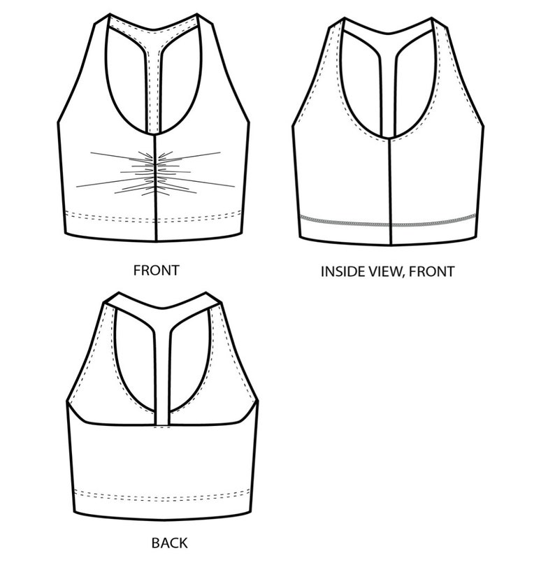 Adult Pinched Crop Bra Top Tech Pack | Adult Design, Yoga Apparel ...