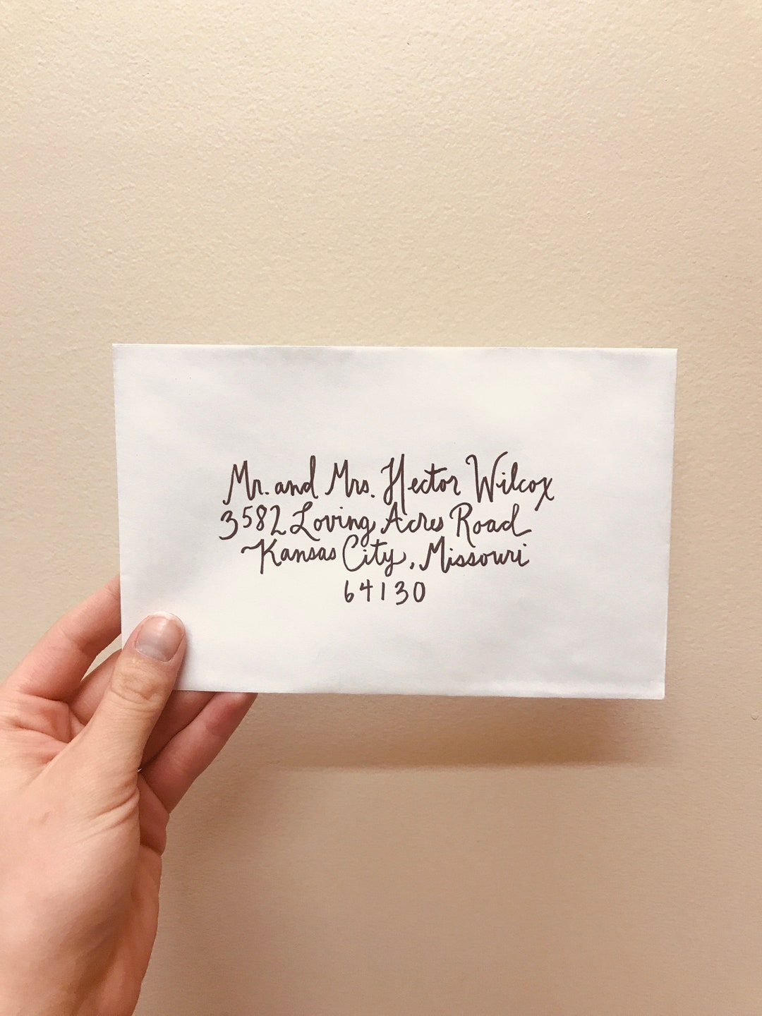 Handwritten Calligraphy Envelopes - Etsy