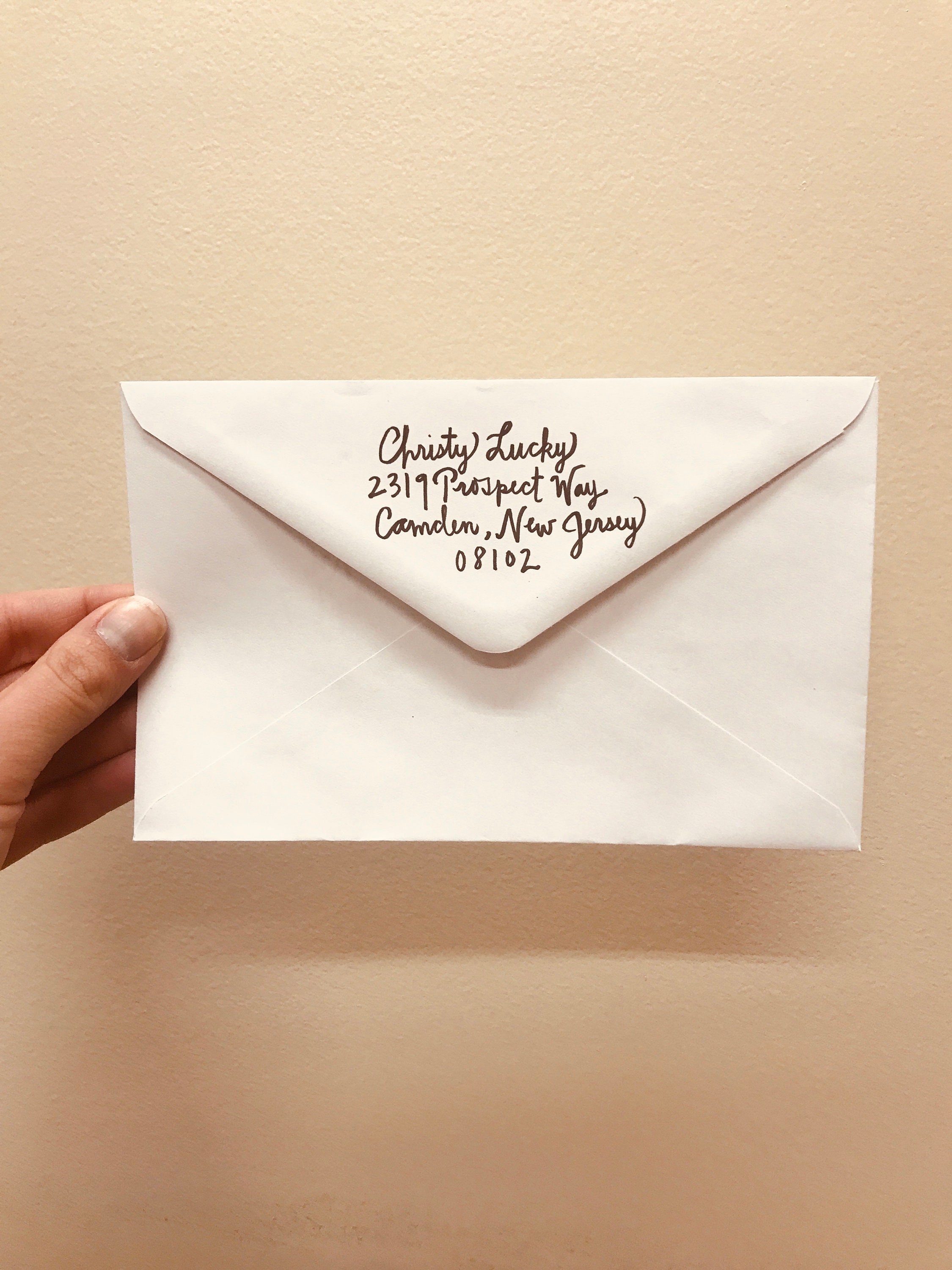Handwritten Calligraphy Envelopes - Etsy