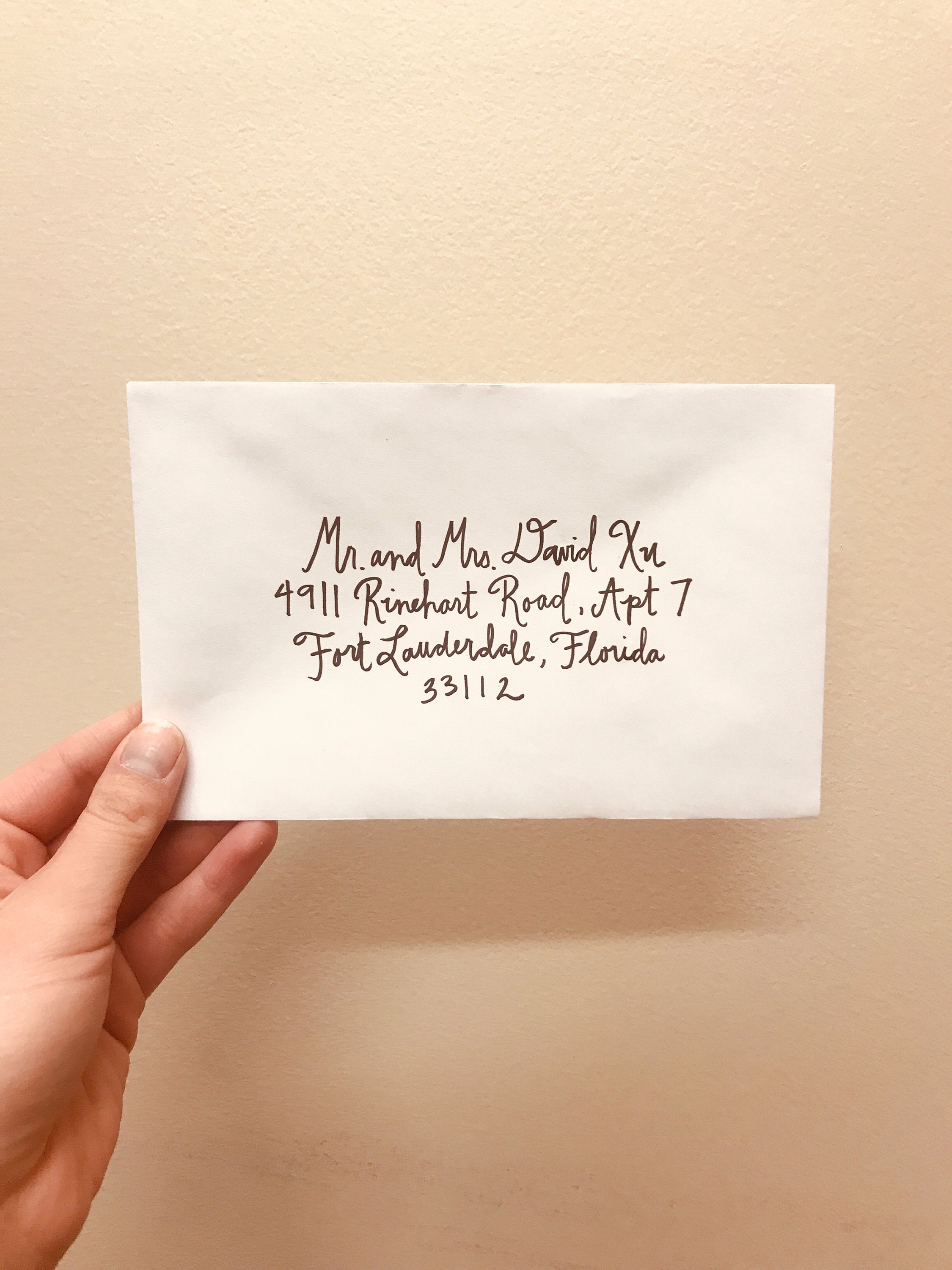 Handwritten Calligraphy Envelopes - Etsy