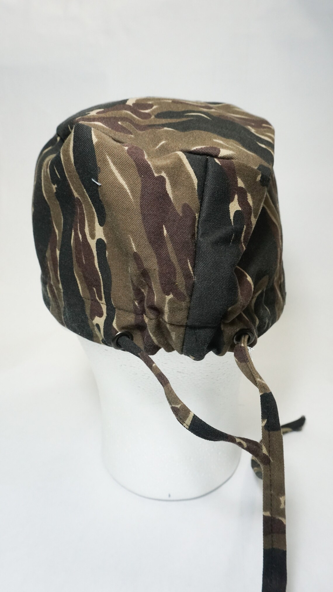 Washable Surgical Cap Tiger Camo Camouflage Cotton Fabric Cook Scrub ...