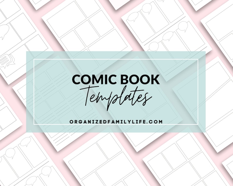 Comic Book Printable Templates | Create Your Own Comic | Instant ...