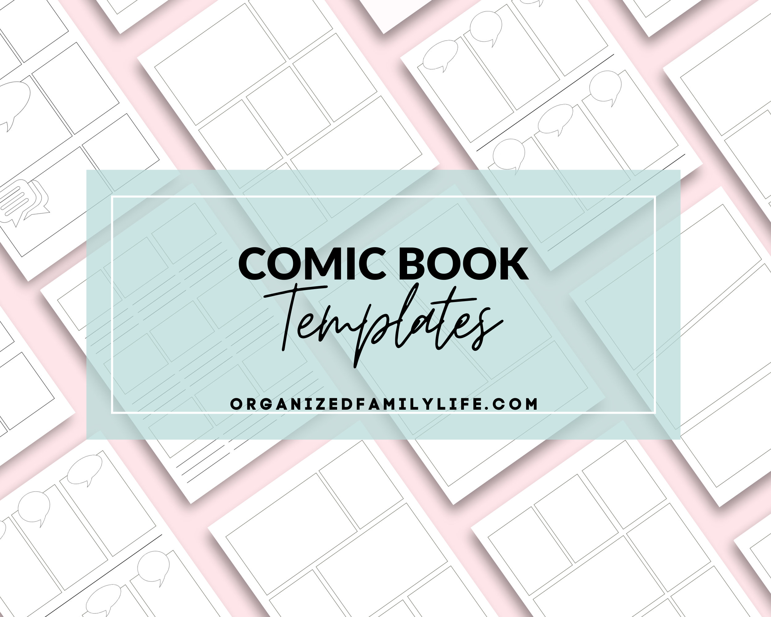 Comic Book Printable Templates | Create Your Own Comic | Instant ...
