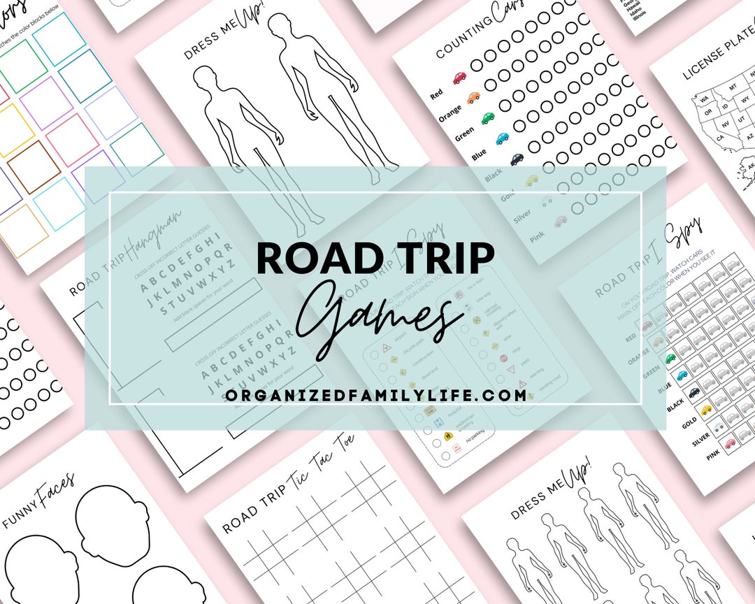 Ultimate Road Trip Printable Games for Kids | PDF - Printable | Instant ...