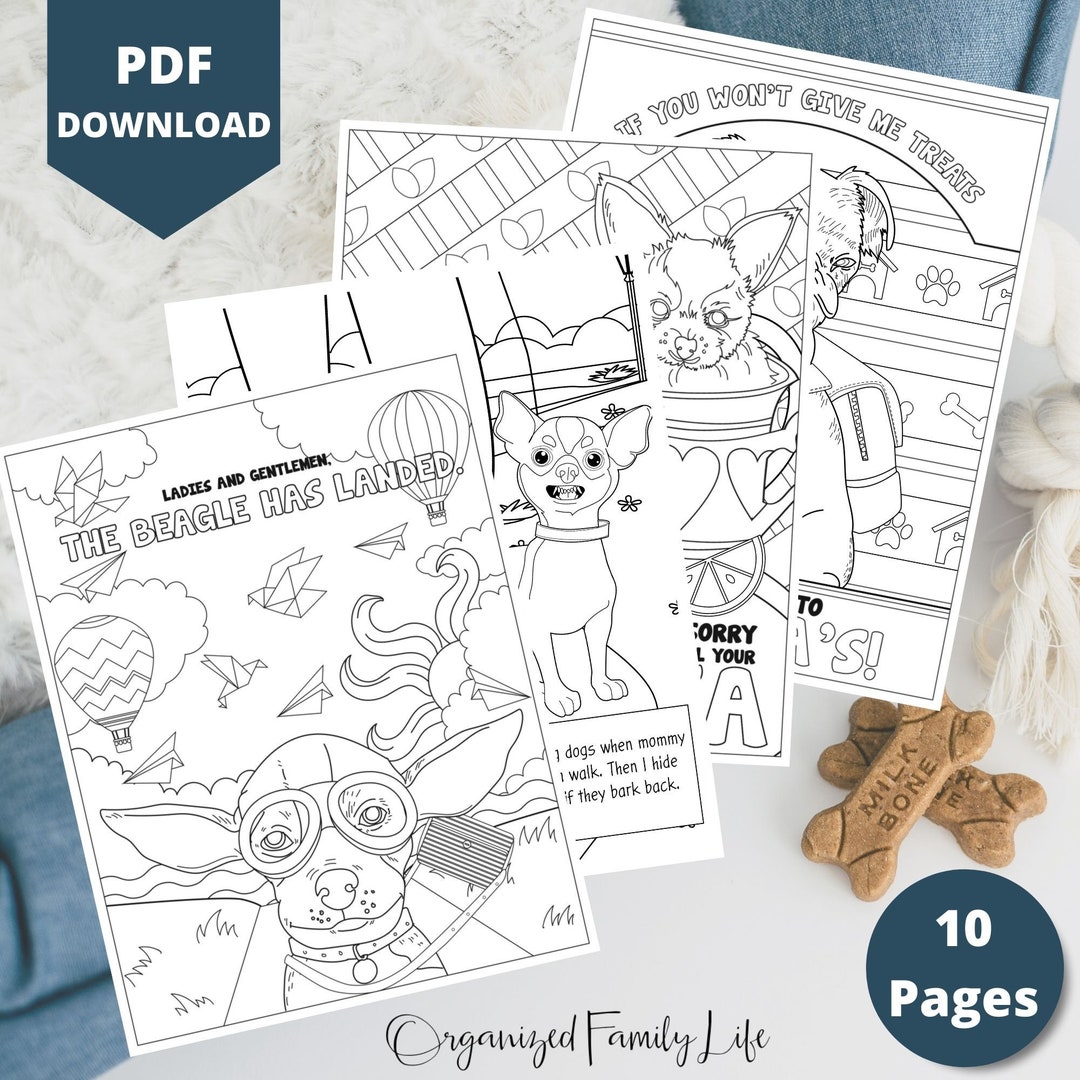 Dog Lover Coloring Pages | PDF - Instant Download Printable Coloring ...