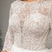 Beaded Elegant Wedding Dress Witn Long Sleeves, Closed A-line Bridal ...