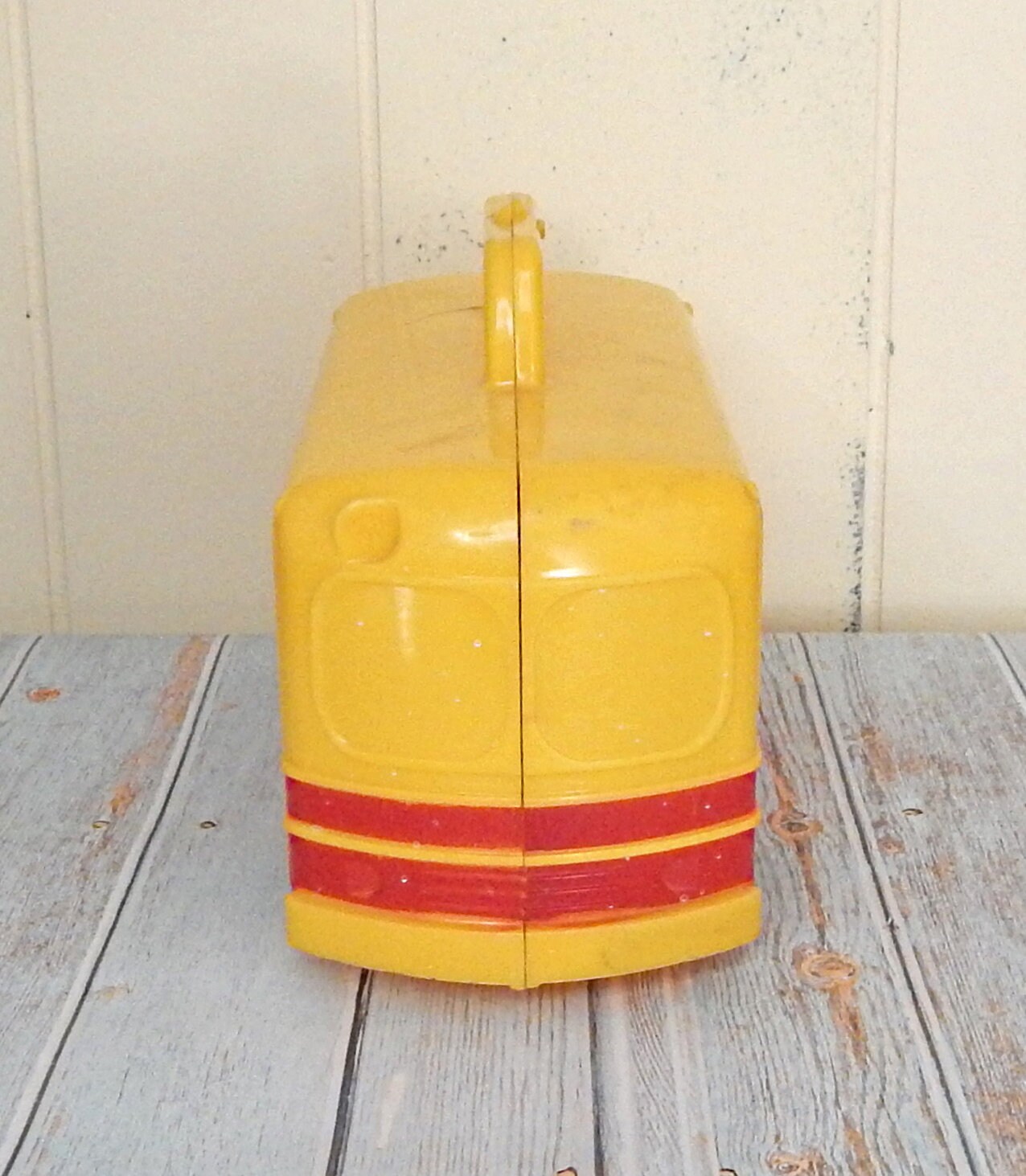 Vintage Yellow Plastic School Bus Lunch Box - Etsy