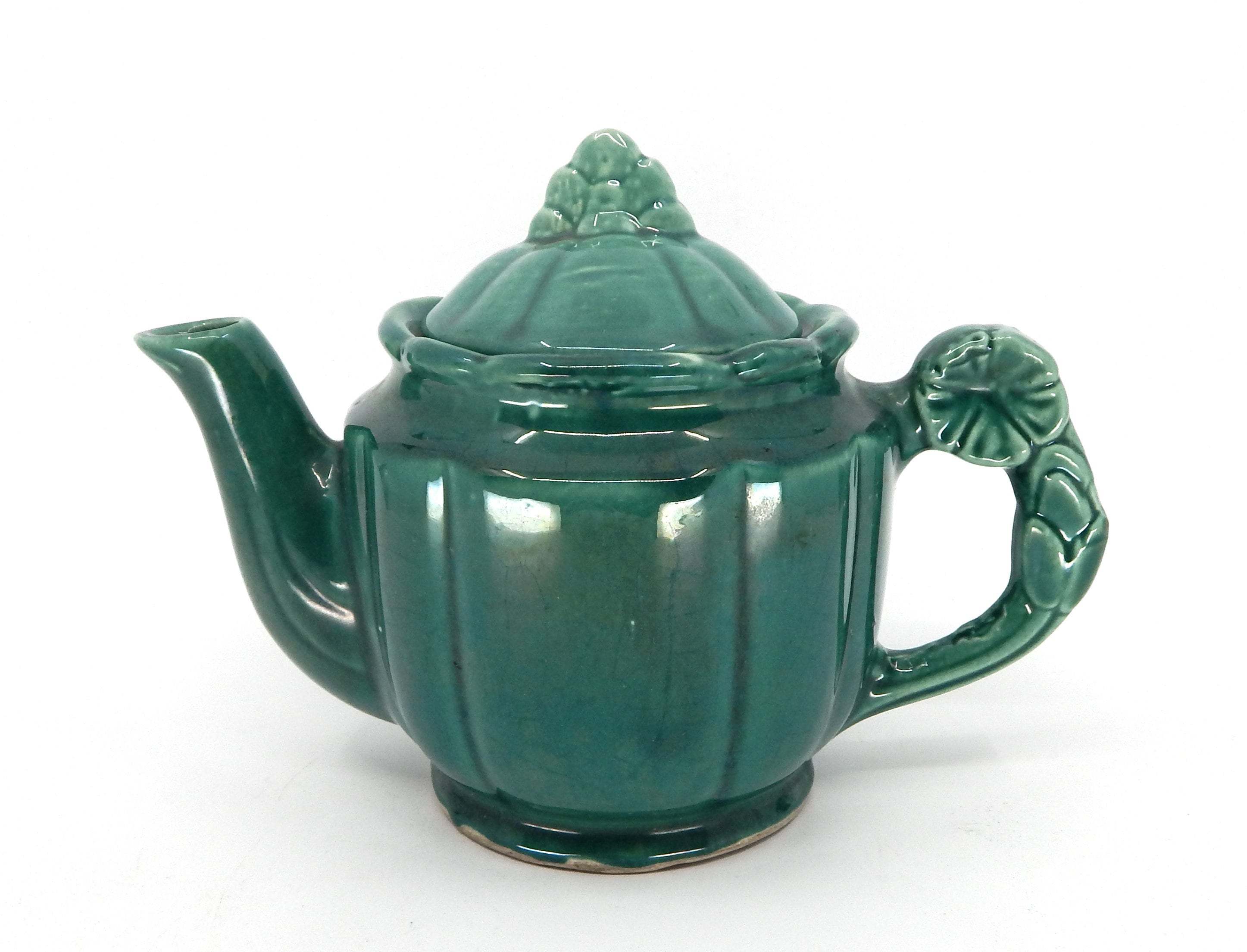 Vintage Green Ceramic Shawnee Teapot - Etsy