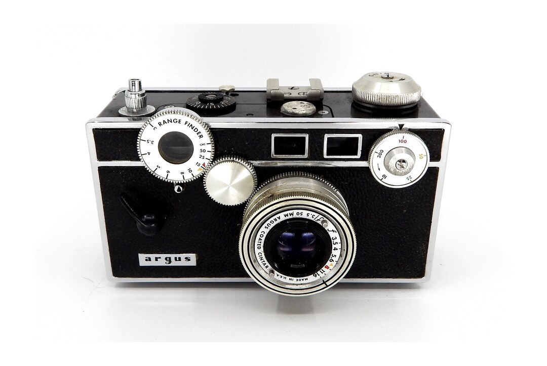 Vintage Argus C-3 Rangefinder Camera W/ Leather Case - Etsy