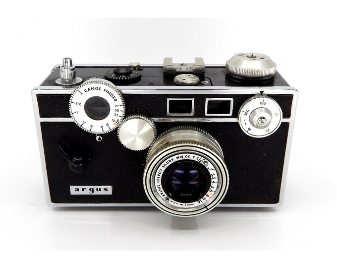 Vintage Argus C-3 Rangefinder Camera W/ Leather Case - Etsy