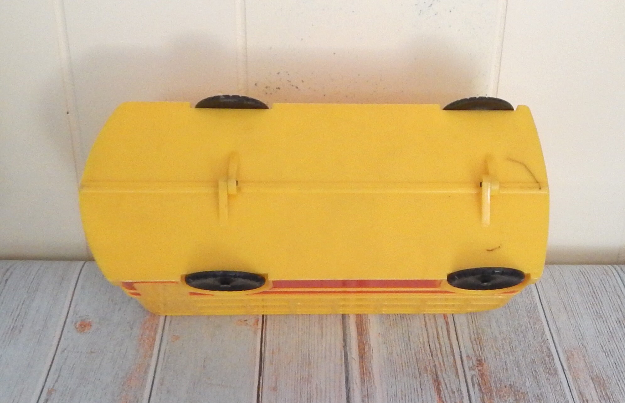 Vintage Yellow Plastic School Bus Lunch Box - Etsy