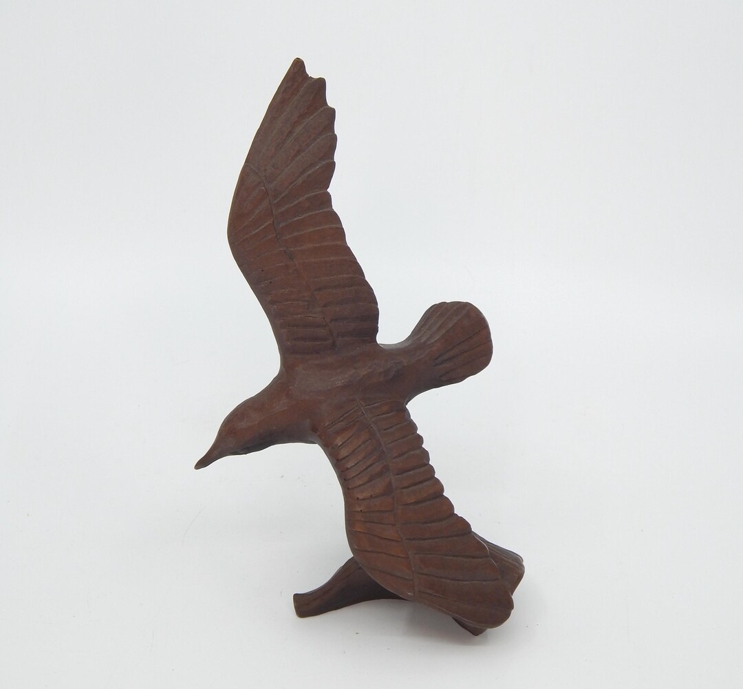 Vintage Carved Seagull Figure by Red Mill - Etsy