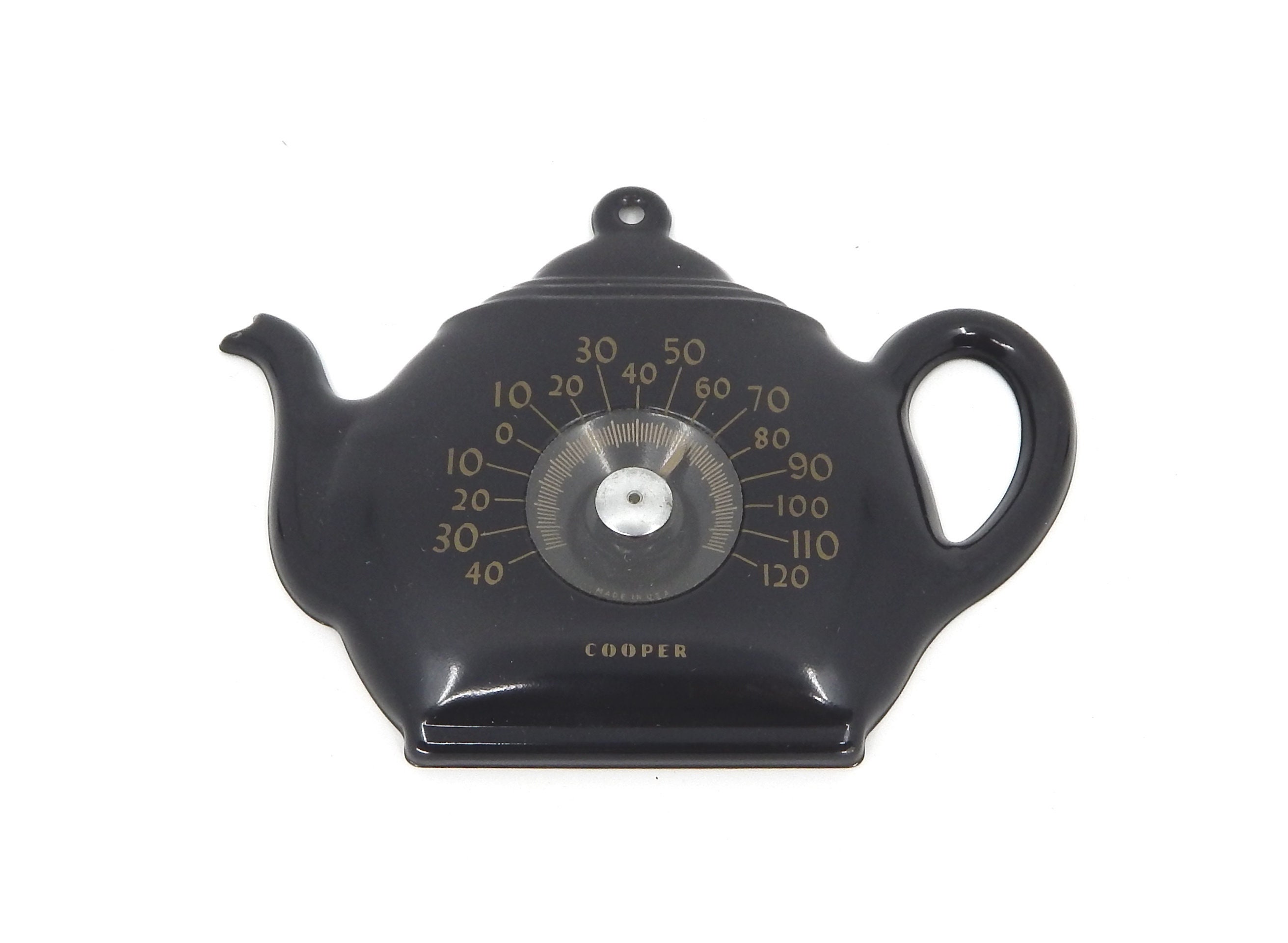 Vintage Metal Teapot Thermometer by Cooper - Etsy