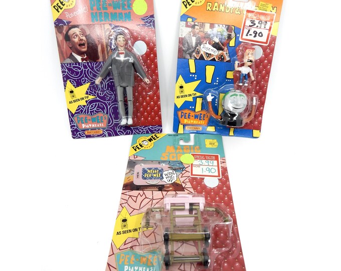 Vintage Set of 3 Pee-wee Playhouse Action Figures NIP - Etsy