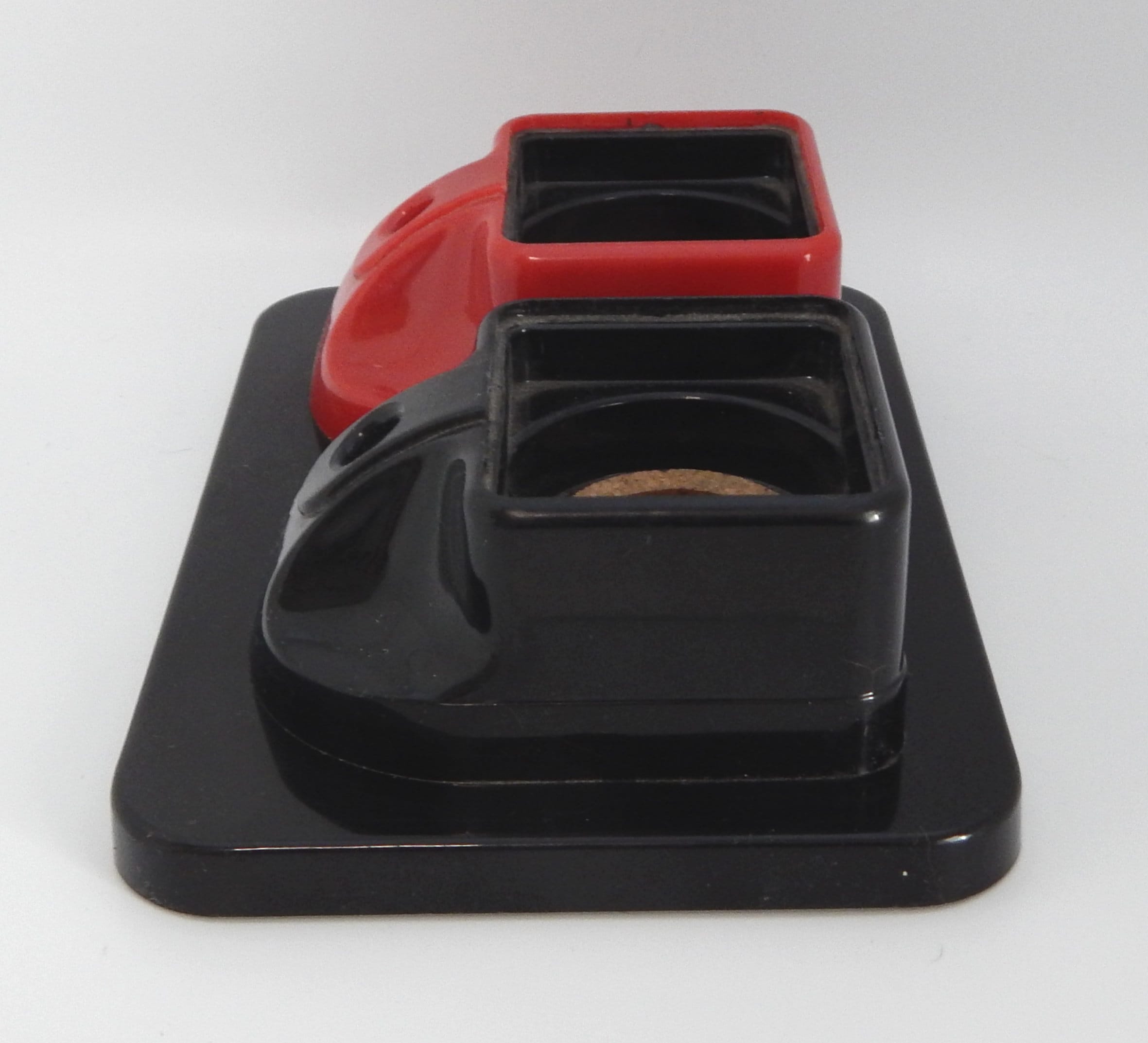 Red and Black Bakelite Inkwell and Pen Holder - Etsy