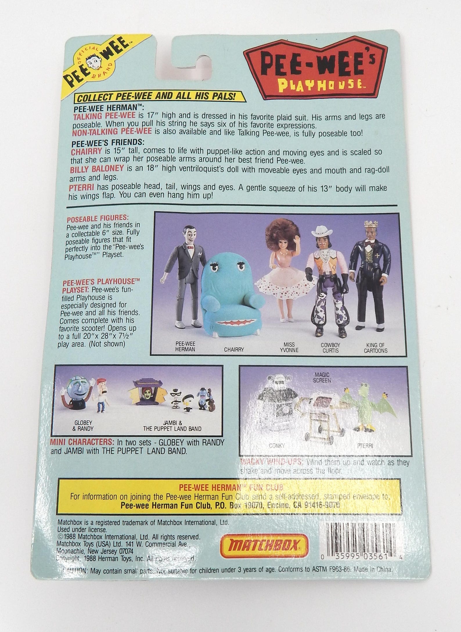 Vintage Set of 3 Pee-wee Playhouse Action Figures NIP - Etsy