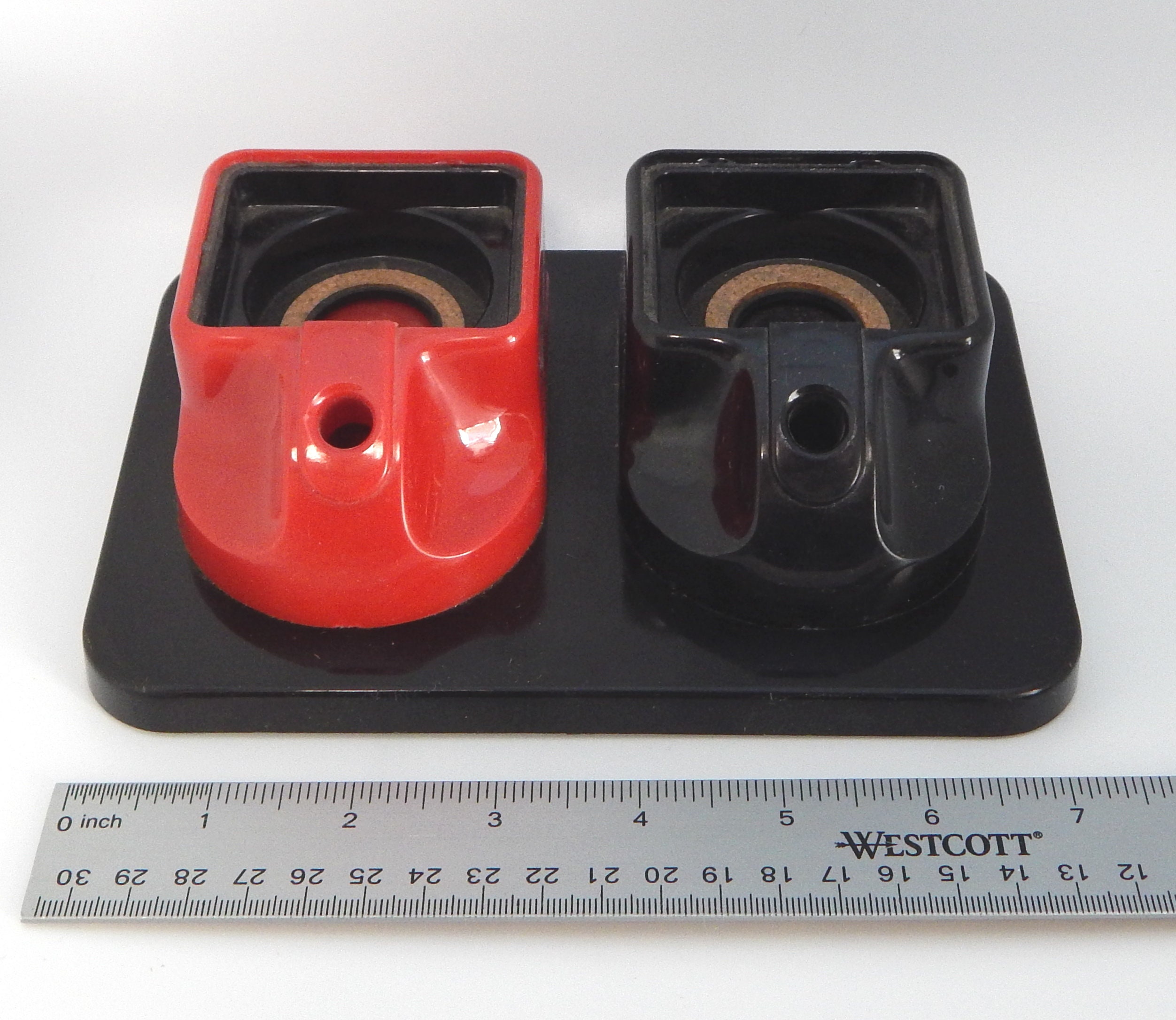 Red and Black Bakelite Inkwell and Pen Holder - Etsy